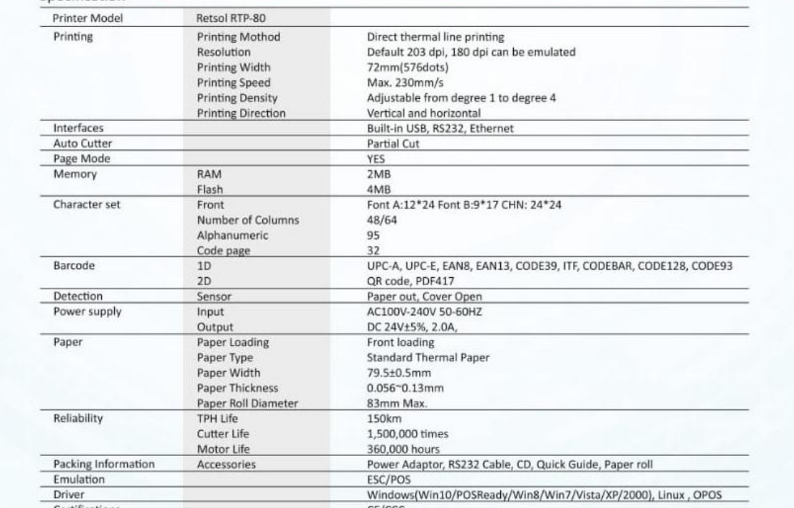 Retsol Rtp 80 Barcode Label Printer – Welcome to Prints-N-labels